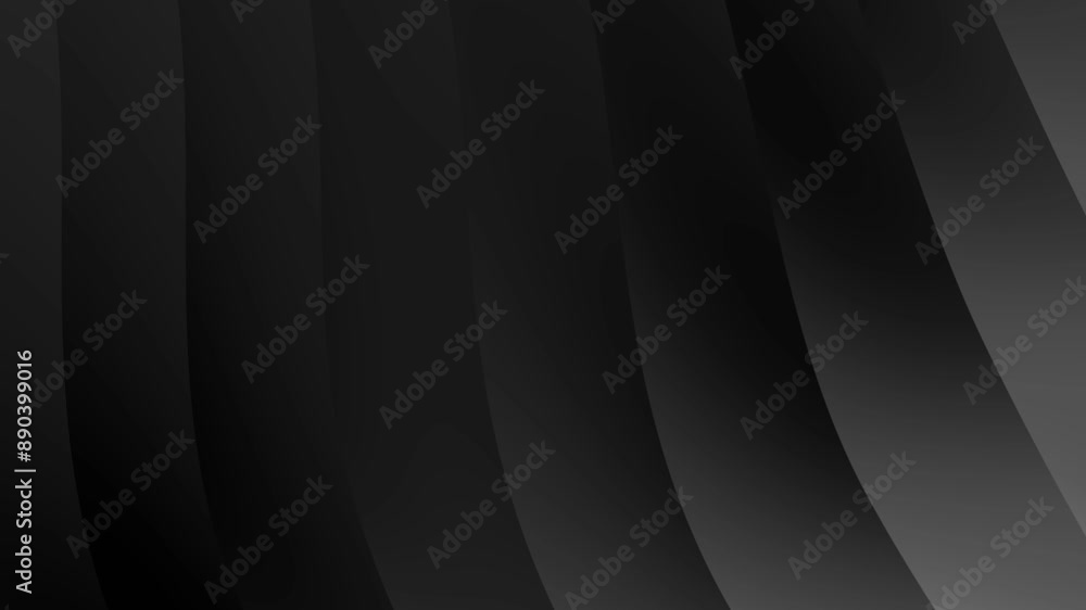 Black linear gradient background with sleek wavy horizontal lines on a ...
