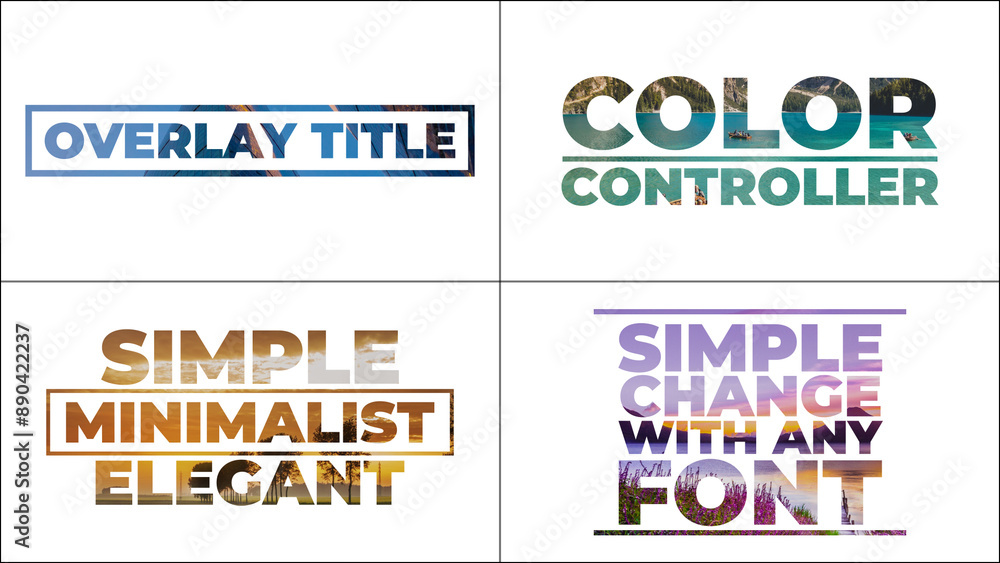 Simple Overlay Titles Stock Template | Adobe Stock