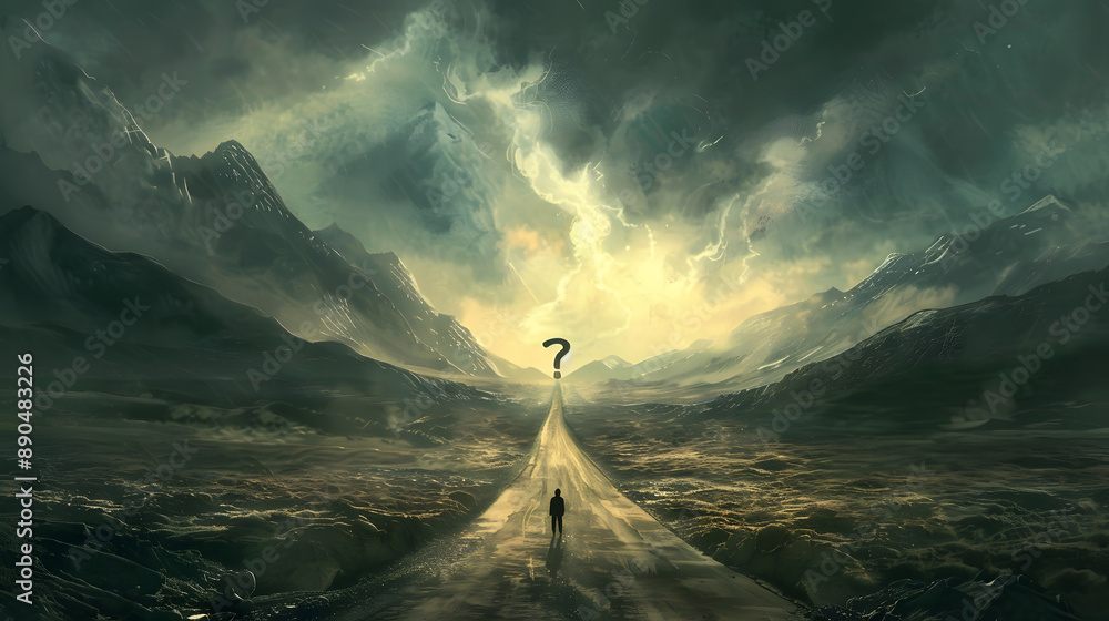 indecision unknown future question mark decision making difficulties ...