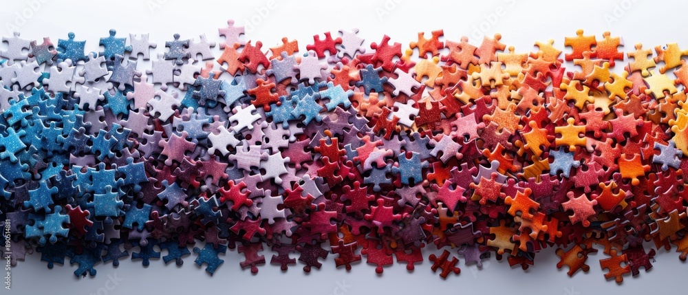 white background White area in the center of the image Piles of ...