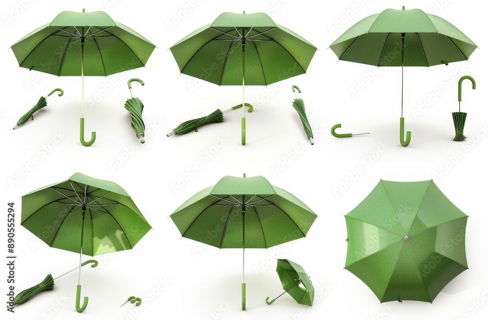 Mockup template for artwork design of dark light green lime canopy ...