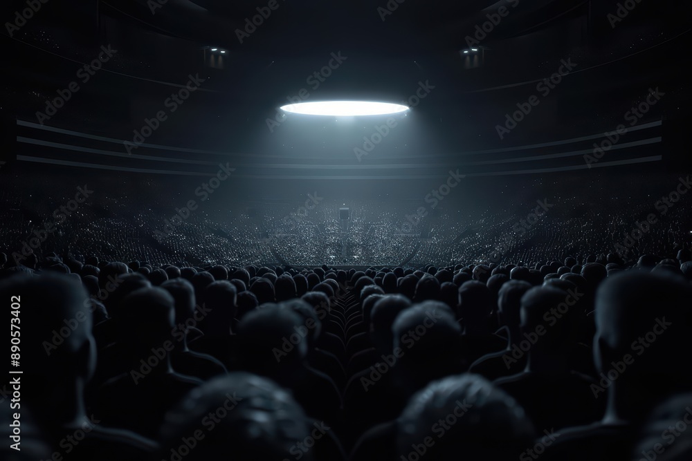 An ultramodern, supernatural scene depicts the energetic roar of a ...