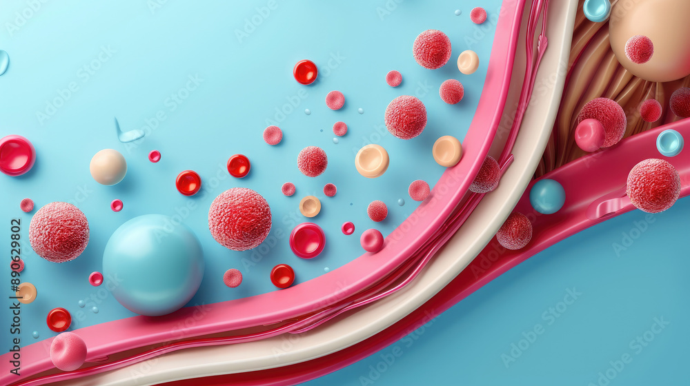 Explore a flat design illustration depicting the stages of arterial ...