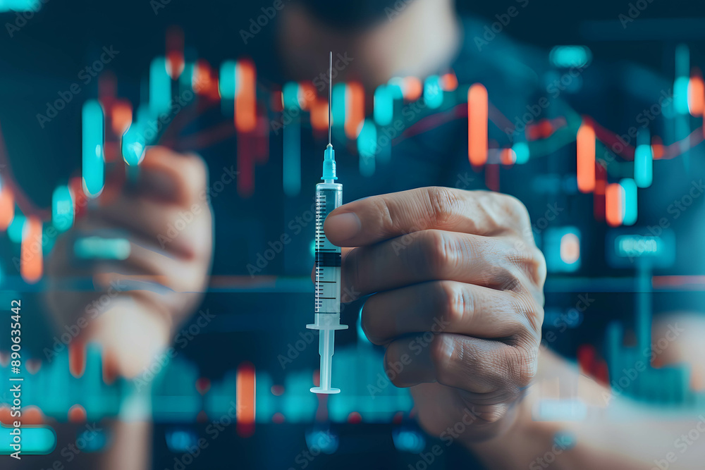Investing in stocks in the medical sector and healthcare concept ...