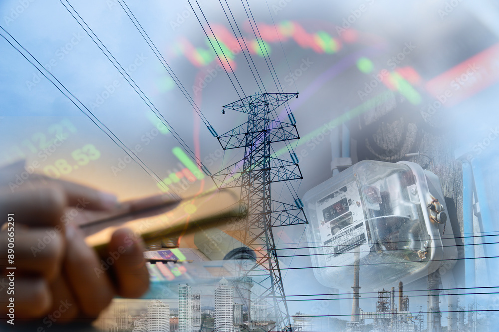 Poster The concept of rising energy costs Energy shortage crisis – Wall ...