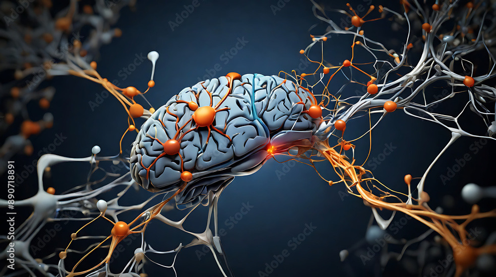 Illustration of cognitive functions with different sections of the ...