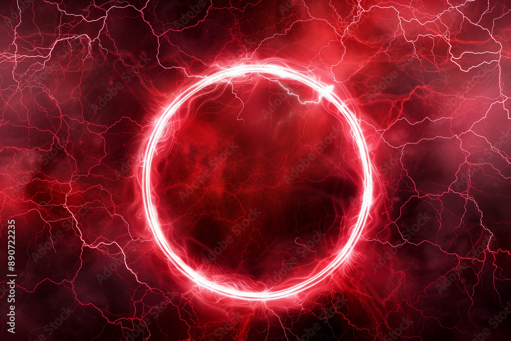 plasma glowing electric blood hologram isolated on black background ...