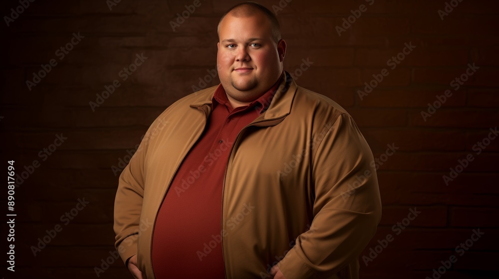 Transgender man in advanced pregnancy stage, heavily pregnant with a ...