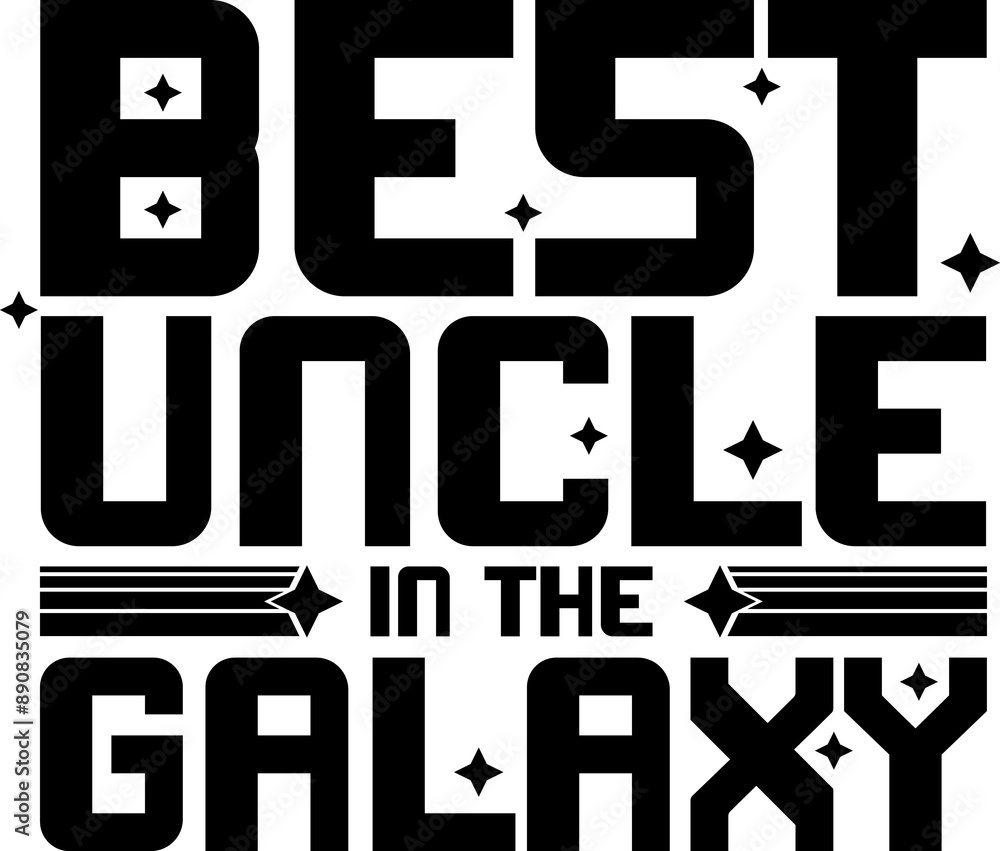 Best Uncle in the Galaxy t shirt design, digital file, logo, team logo ...