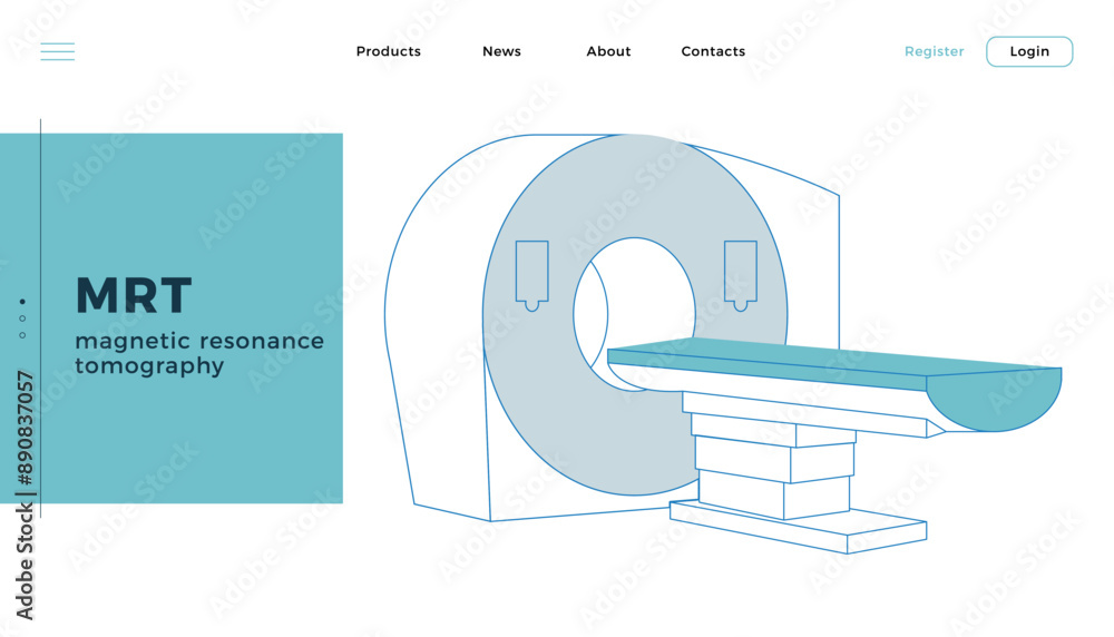 Magnetic Resonance Tomography. MRI procedure. Scanner. Medical ...