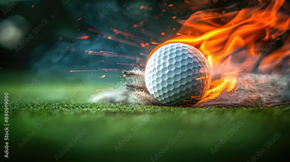 Dynamic impact: most powerful speed shot in golf, image of ball ...