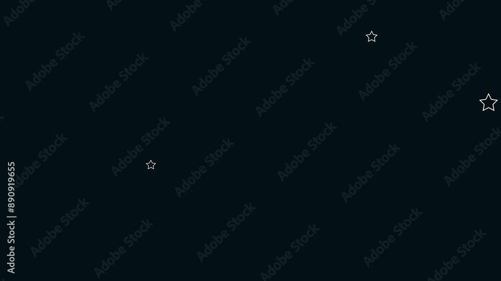 simple white star symbols particle animation, star twinkle blinking ...