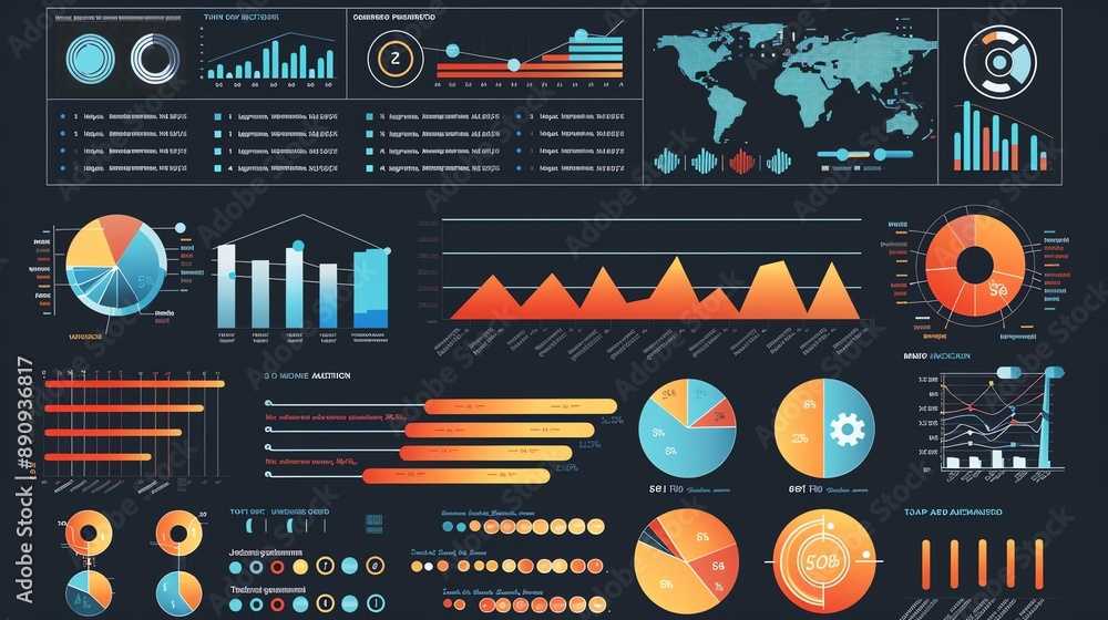 A business dashboard is a visual representation of data that shows the ...