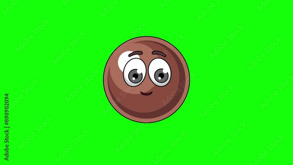 cartoon character with a saluting face, emoji emoticon animation 素材庫影片 ...