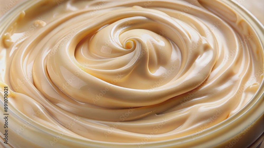 Rich, velvety cream texture lotion filling the frame, with subtle sheen ...