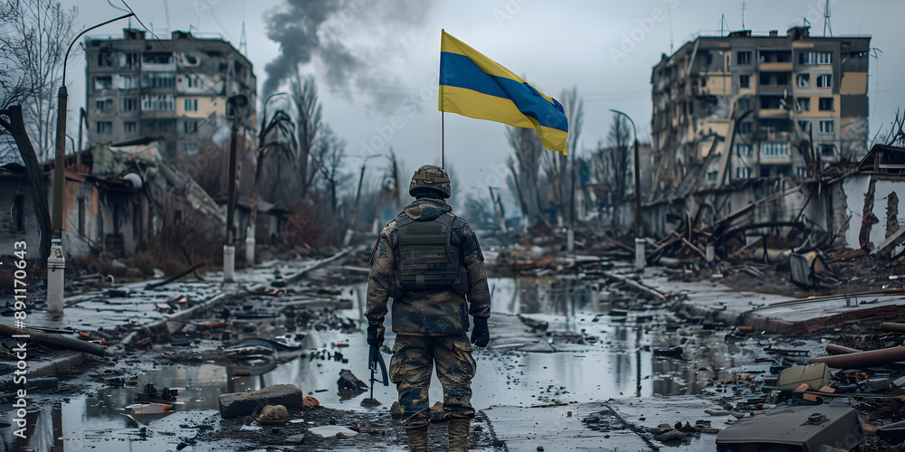 Ukrainian tragedy, peace crisis and sad geopolitical conflict, war ...