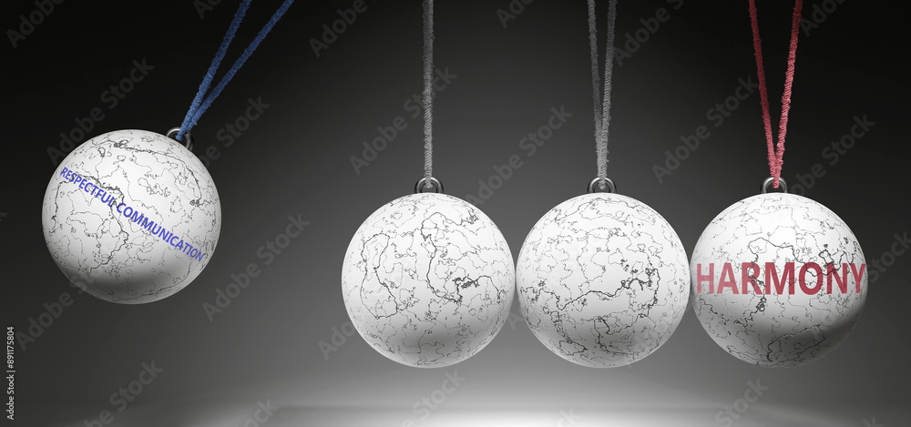 Respectful Communication and Harmony - cause and effect relationship. A ...