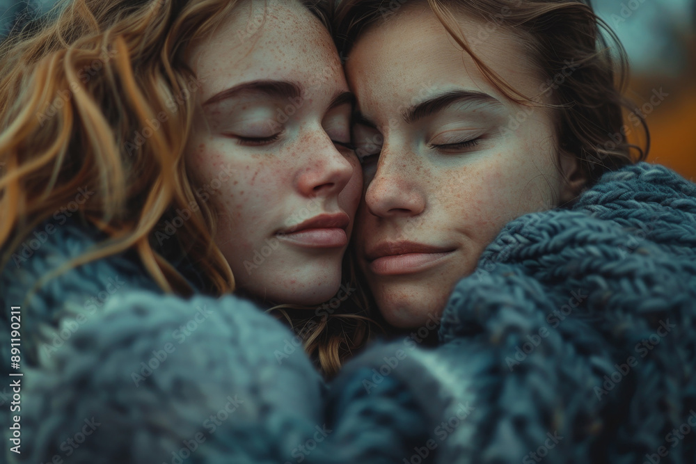 97. Friends supporting each other during a tough time, showing empathy ...
