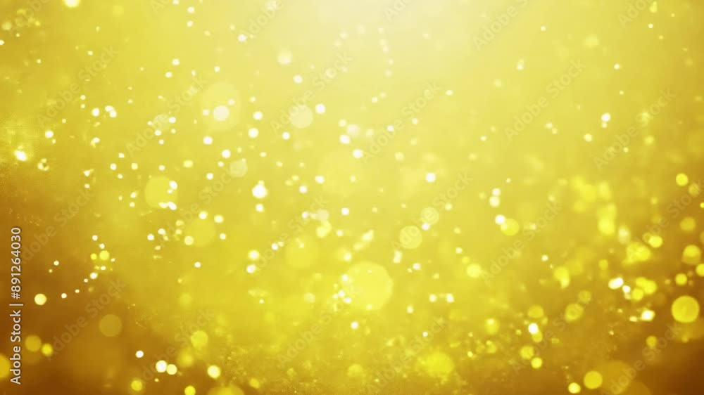 Luxury particles background golden shining dust bokeh glitter. 4K gold ...