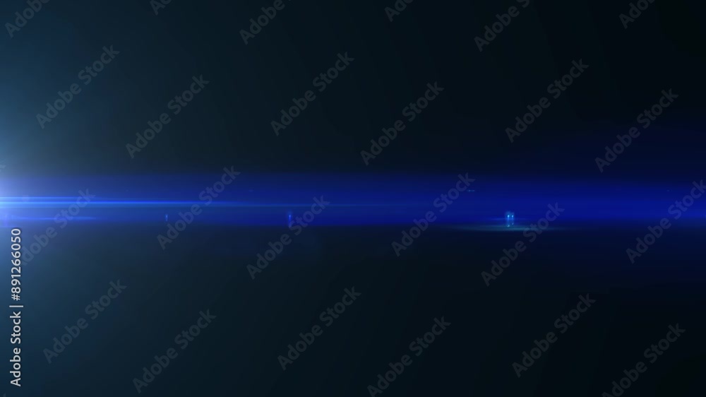 Red and Blue Lights Police beacon on a black background. Light leaks ...