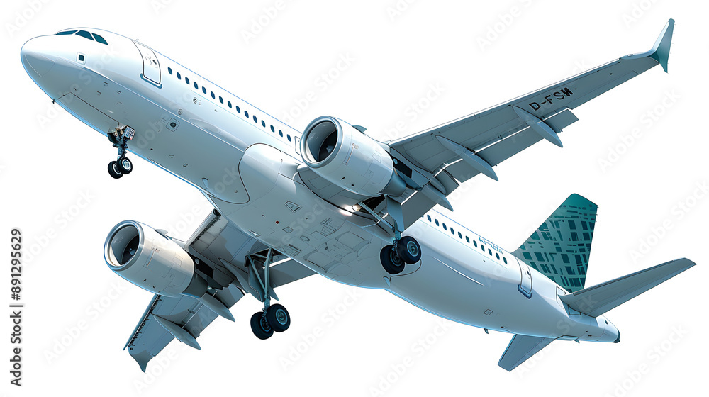 frontier airlines aircraft airbus a320-251n approaching the dallas fort ...