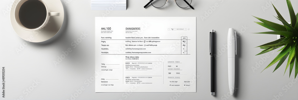 Professional Invoice Template with Organized Layout, Clear Billing ...