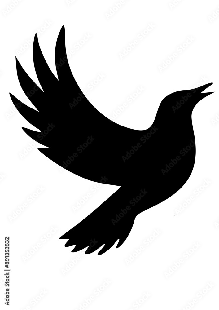 Vetor de Raven SVG, Crow SVG, Bird SVG, Hunting SVG, Predator SVG ...