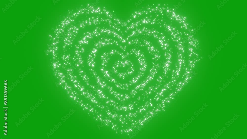 Glitter sparkle animated green screen, 4K Chroma key 3d animation ...