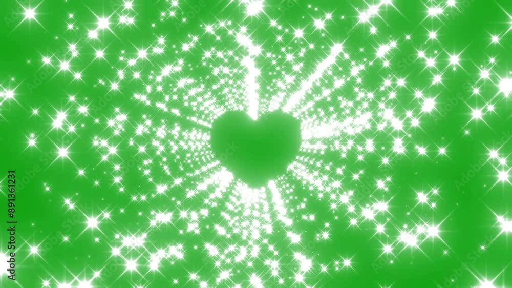 Glitter sparkle animated green screen, 4K Chroma key 3d animation ...
