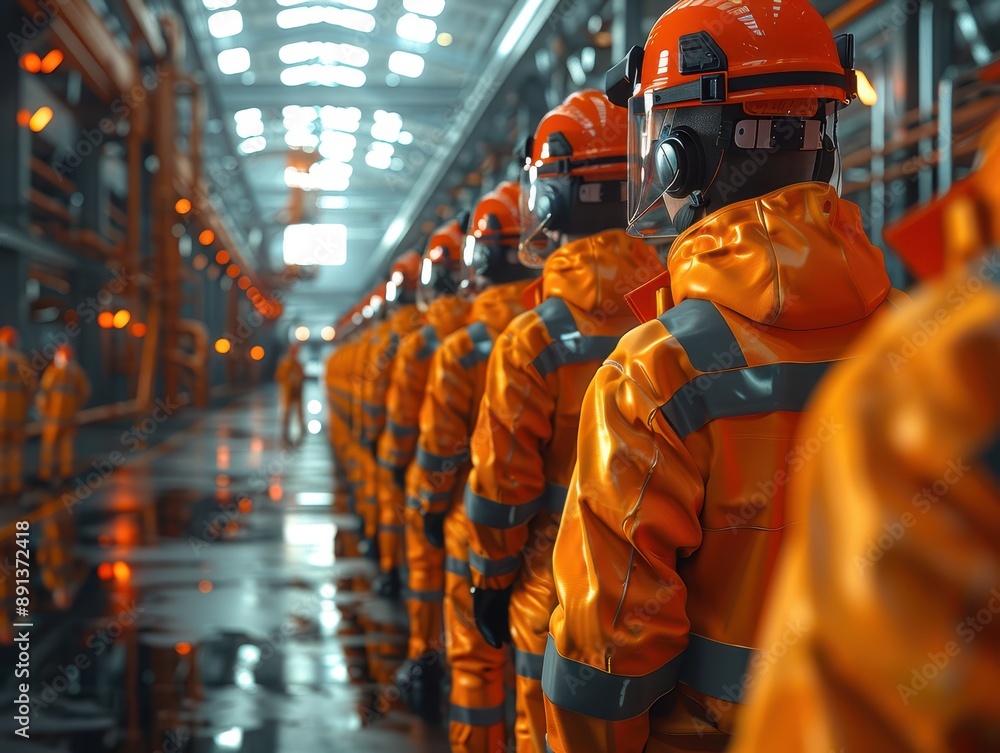 Emergency Safety Drill in Hyper-Realistic 3D Factory Environment with ...