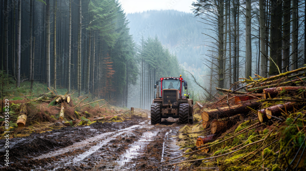Examples of sustainable forestry practices, such as selective logging ...