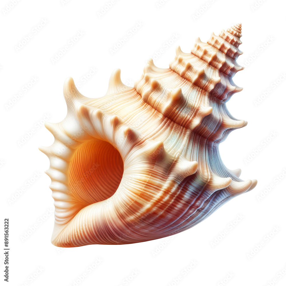 seashell isolated on transparent background, sea organism, Shanku ...