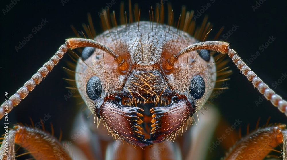 Amazing detailed photo of an ants face You can see every hair and ...