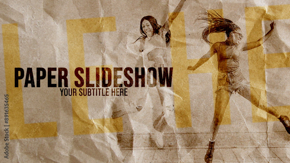 Paper Slideshow Stock Template | Adobe Stock