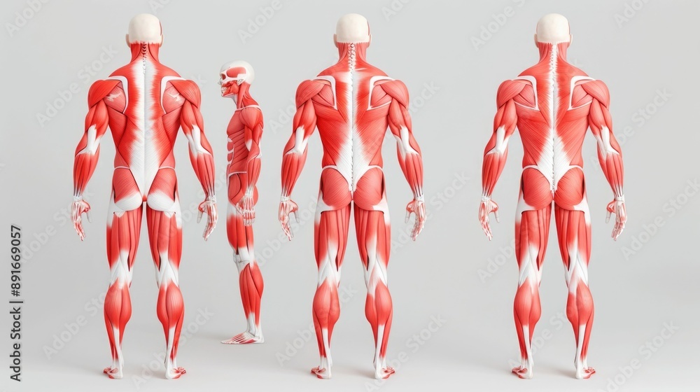 This detailed muscular system anatomy infographic provides a ...