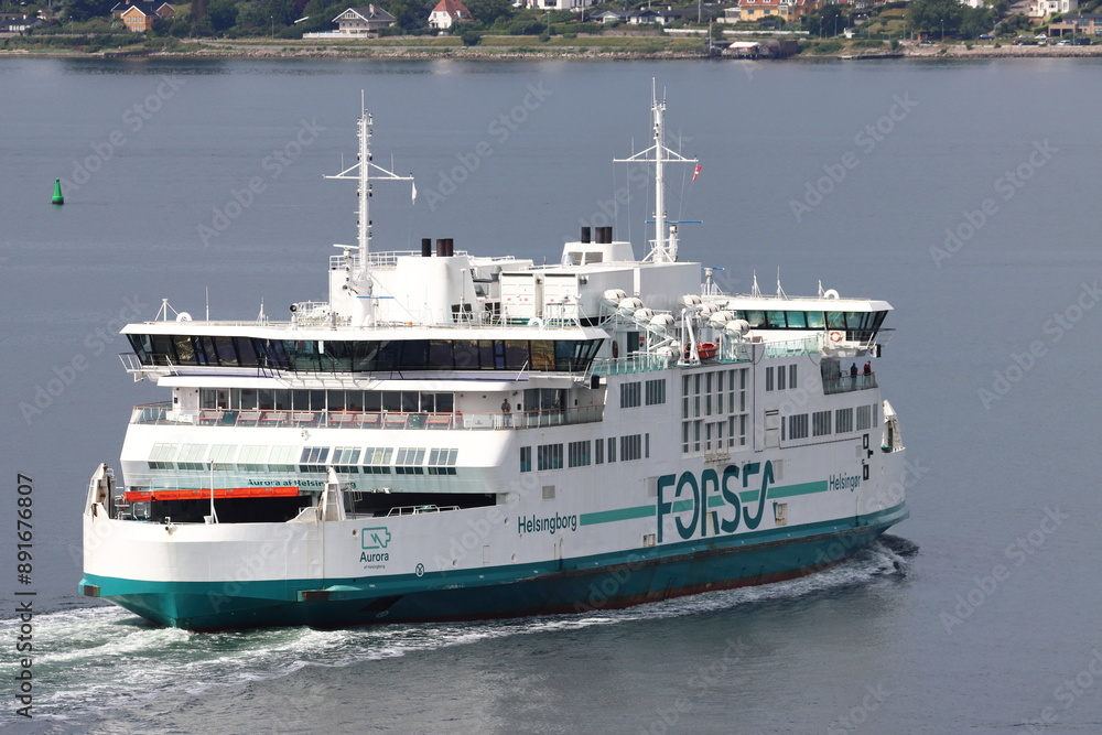 Ferry 'Aurora' (ForSea Ferries), crossing on Helsingør, Denmark to ...