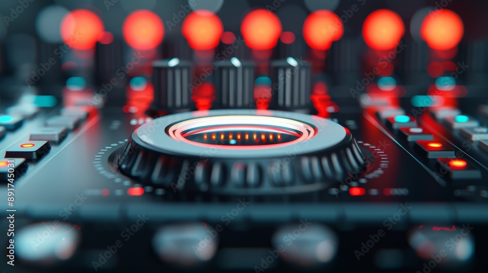 Digital 3D music player interface with holographic display, 3D ...