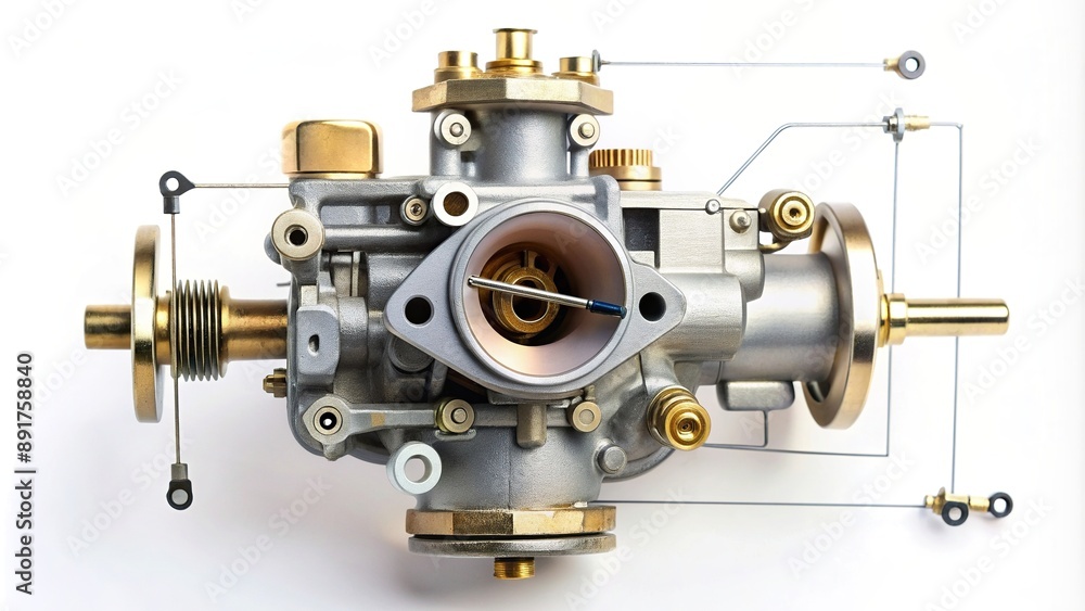 Foto de Diagram of Bing CV carburetor slide with labels illustrating ...