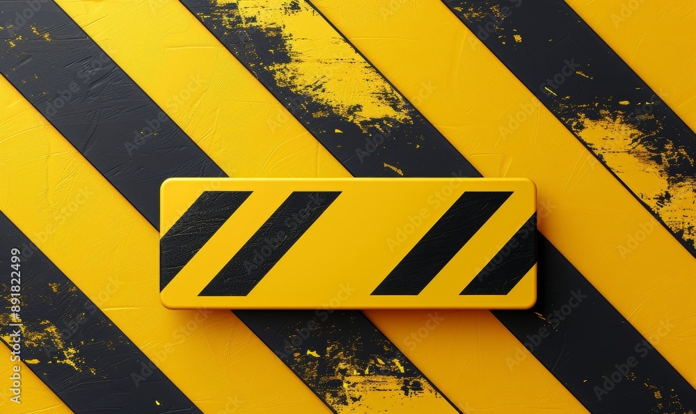 abstract yellow blank warning sign background with alert symbol and ...