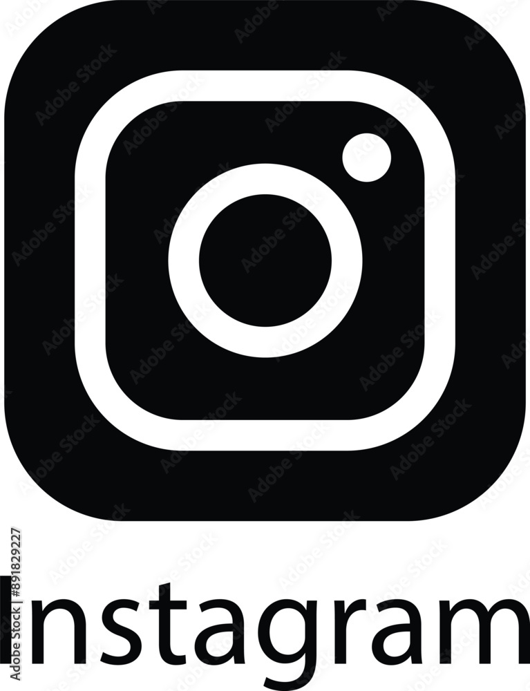 Instagram logo icon in flat. Isolated on transparent background symbol ...