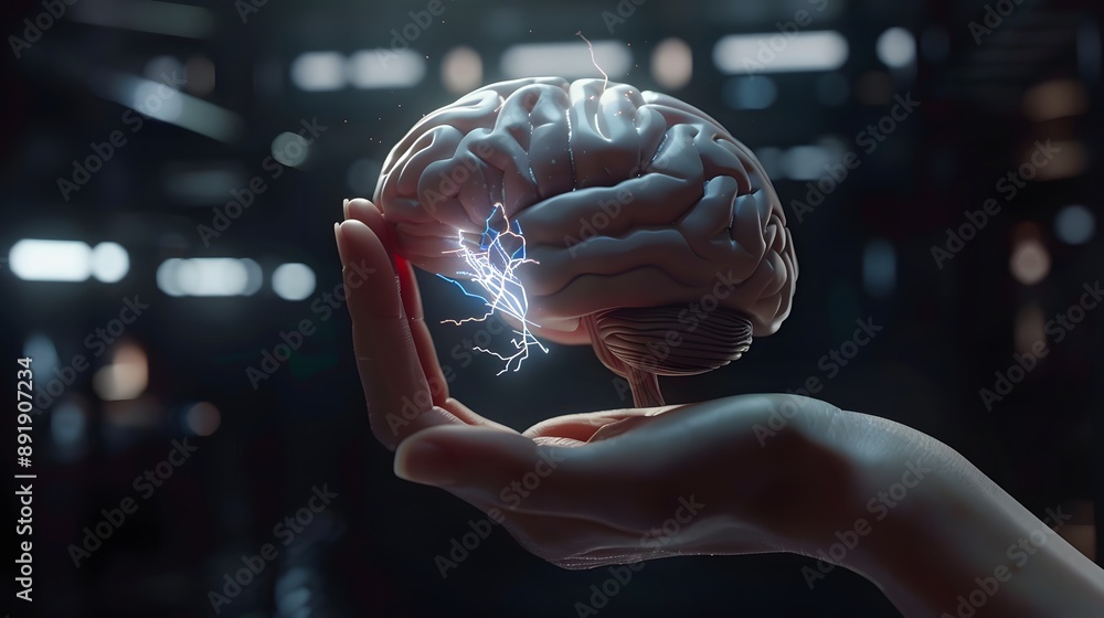 brain rays, modern brain, Education, learn brain, brain in lab, tech ...