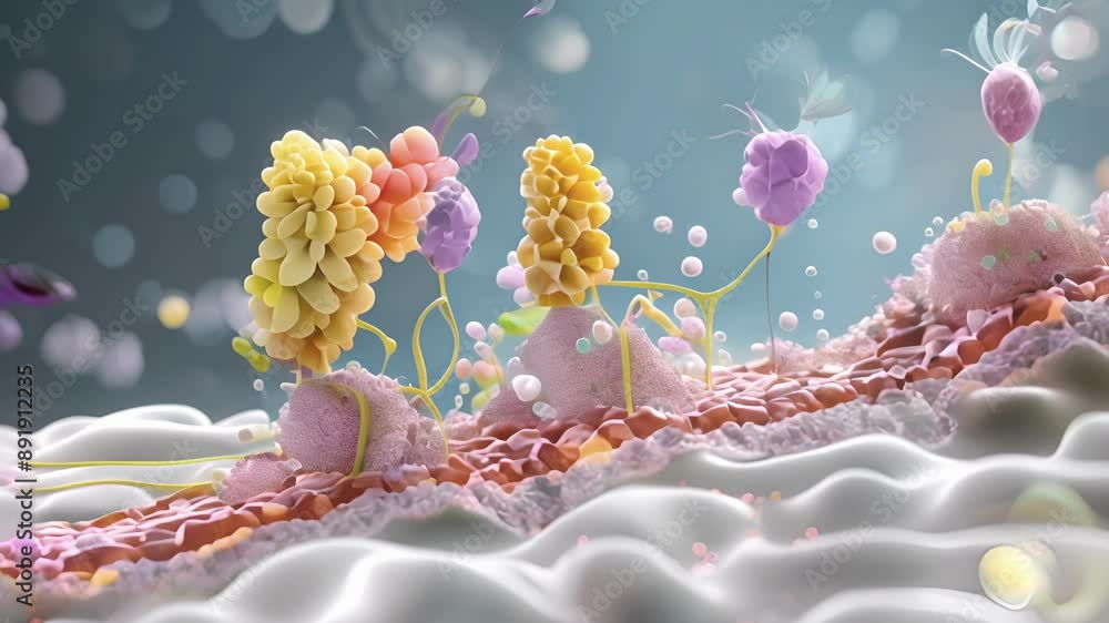 Diagram of the synaptic cleft labeling the various components involved ...