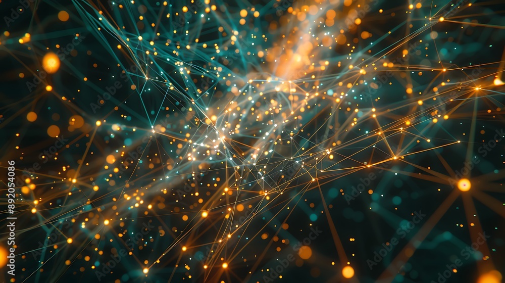 An HD visualization of machine learning in action, with data points ...