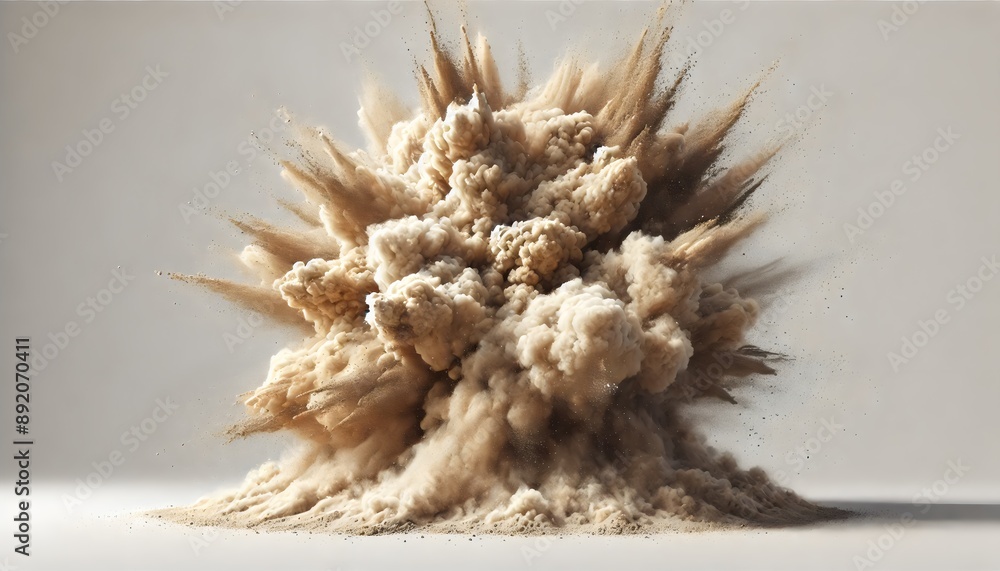 This image vividly captures the explosive power of a dust eruption ...
