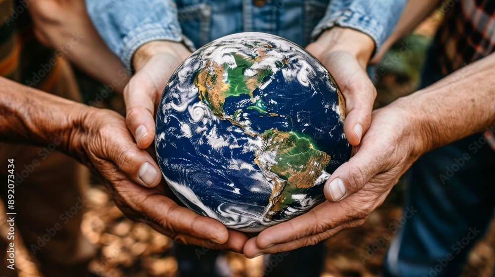 Colorful hand as unity, humanity in differs difference, concept of heal ...