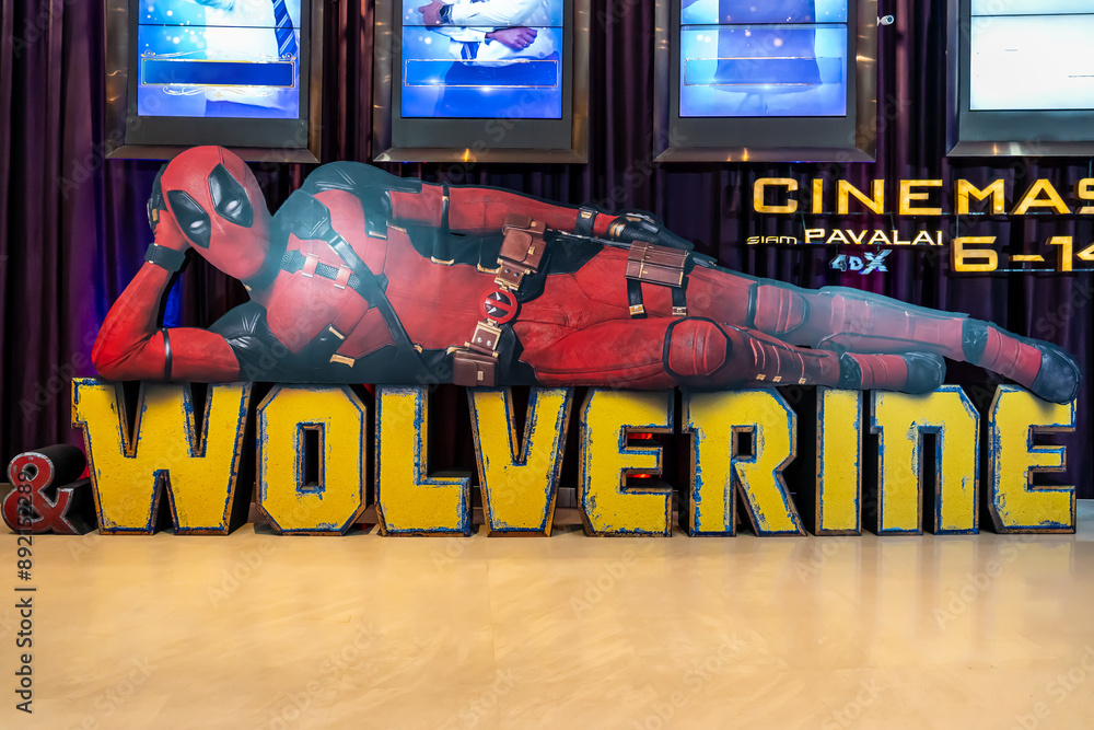 BANGKOK, THAILAND, 17 July 2024 - A beautiful standee of a movie called ...