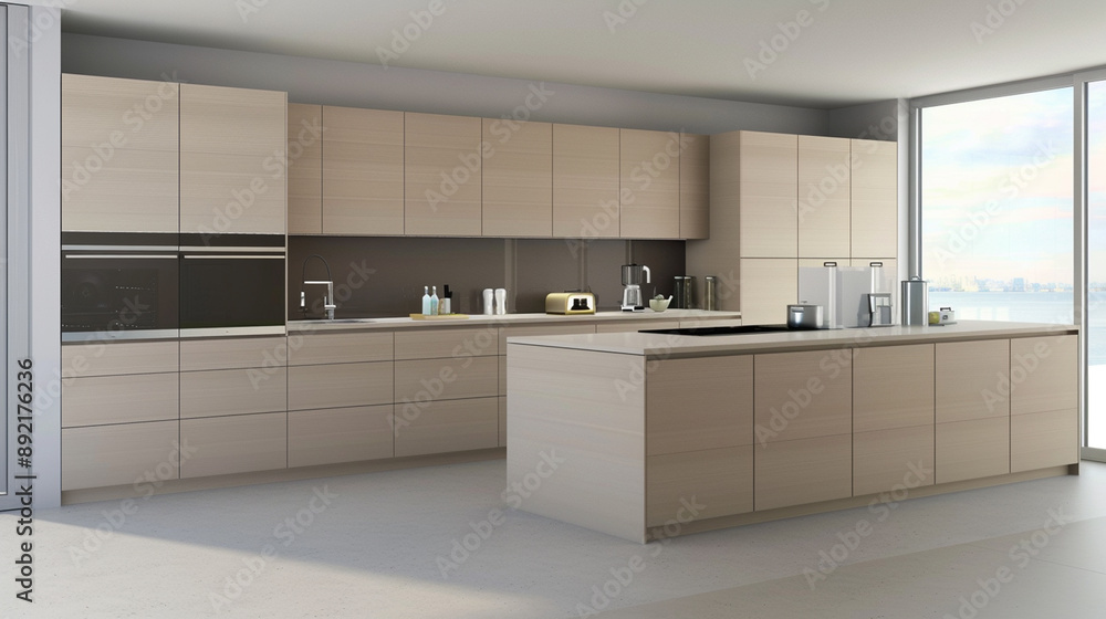 modern kitchen interiors featuring sleek cabinetry, minimalist designs ...