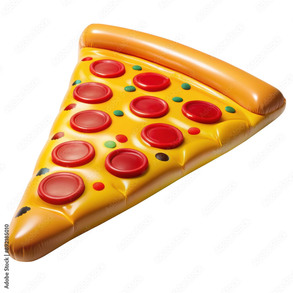 Pizza Slice Pool Float. A playful inflatable float shaped like a slice ...