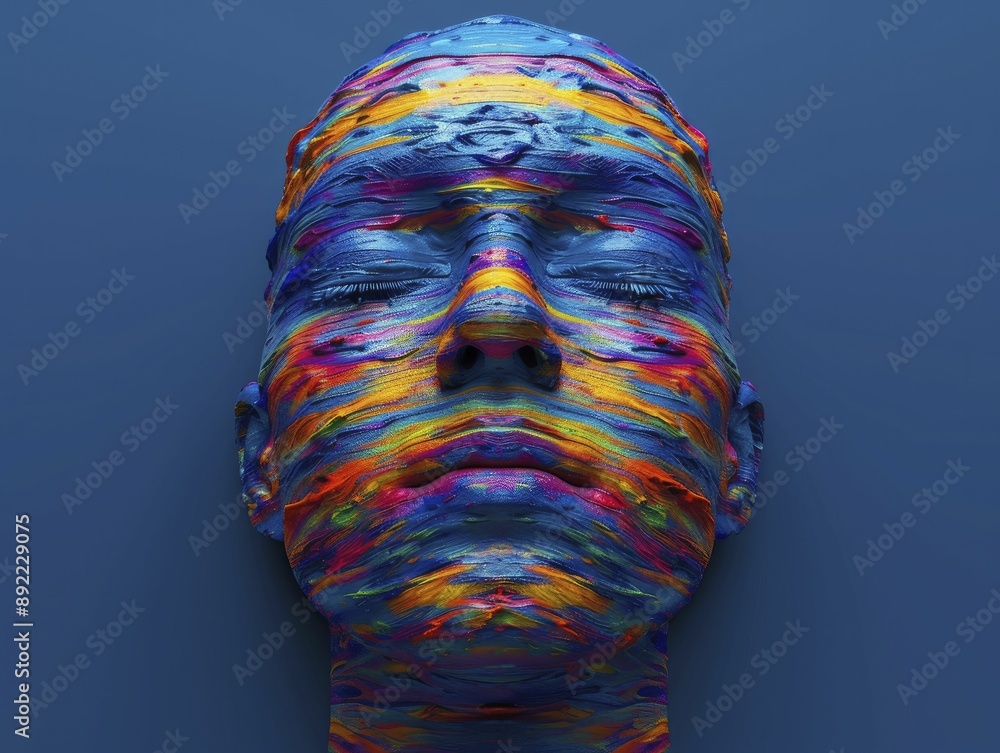 Exploring vibrant colors and imaginative designs in abstract digital ...
