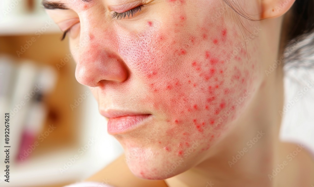 Abstract Visualization of Highly Contagious Bacterial Skin Infection ...